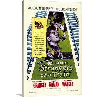 "Strangers on a Train (1951)" Canvas Wall Art - Bed Bath & Beyond - 25365403